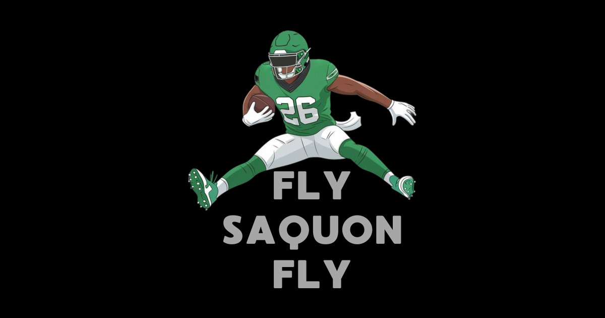 fly Saquon fly - Saquon Barkley Idea - Sticker | TeePublic