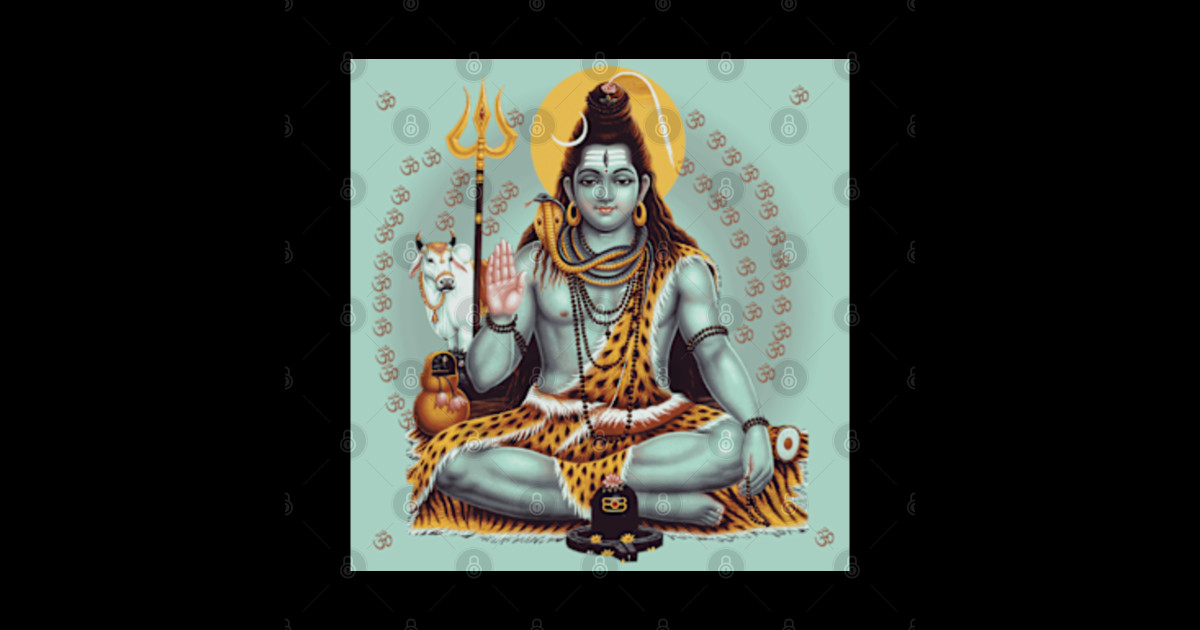 Blessing Of Shiv , lord shiva - Shiv - Sticker | TeePublic