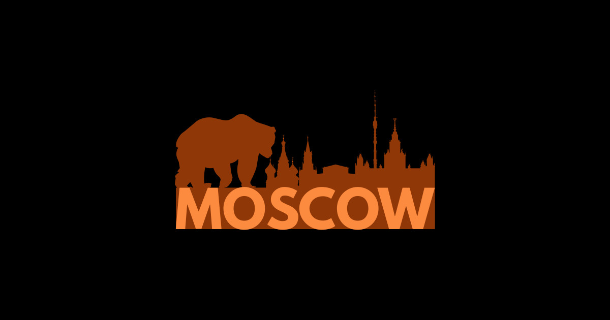 Moscow Skyline and Russian Bear - Moscow - Tapestry | TeePublic