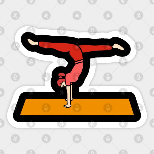 Yoga Handstand Split Pose - Yoga - Sticker | TeePublic