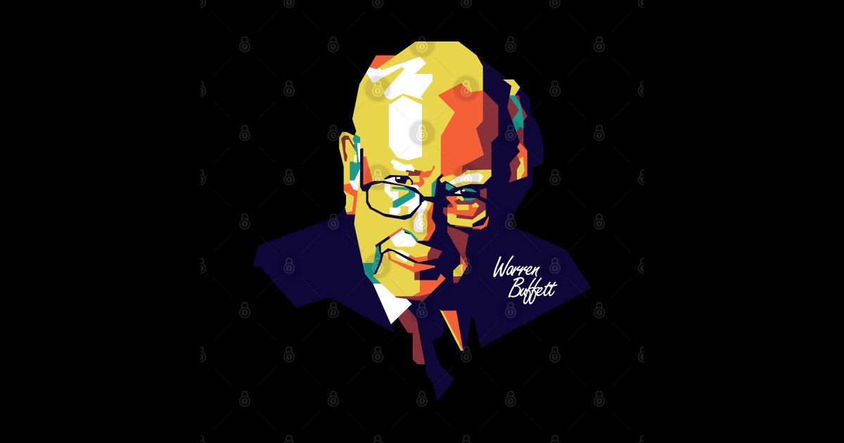 Warren Buffet on Wpap Style - Warren Buffett - T-Shirt | TeePublic