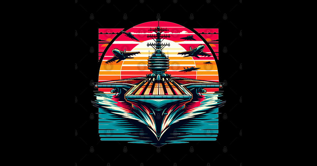 Aircraft carrier - Aircraft Carrier - Sticker | TeePublic