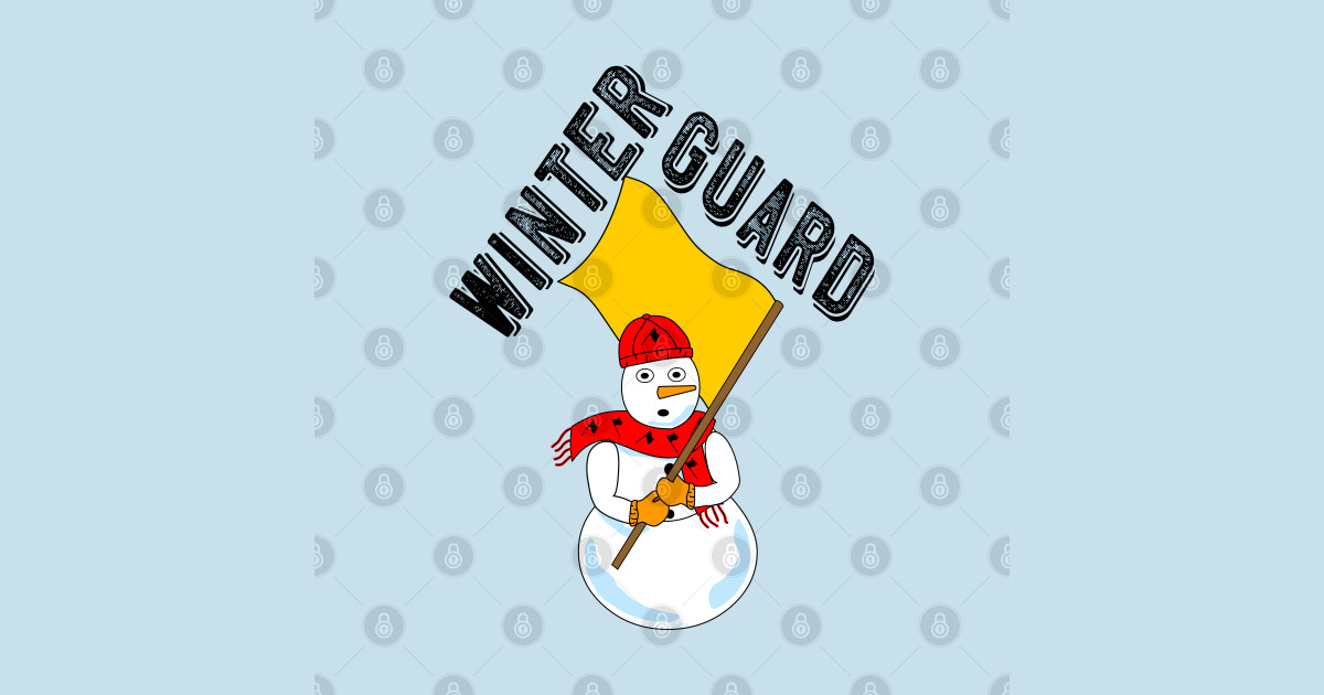 Winter Guard Snowman - Color Guard - T-Shirt | TeePublic