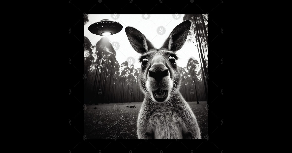 Shocked Kangaroo Sees UFO Invasion | Funny Alien Encounter | Retro Sci ...