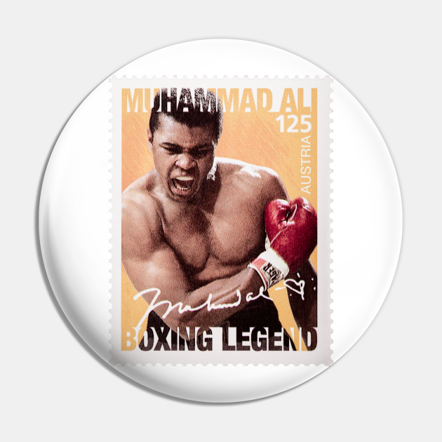 Muhammad Ali Postage Stamp - Muhammad Ali - Pin | TeePublic