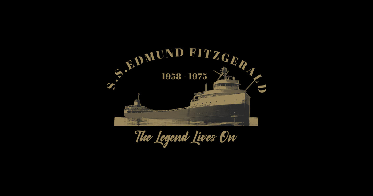 S.S.EDMUND FITZGERALD - Edmund Fitzgerald - Sticker | TeePublic