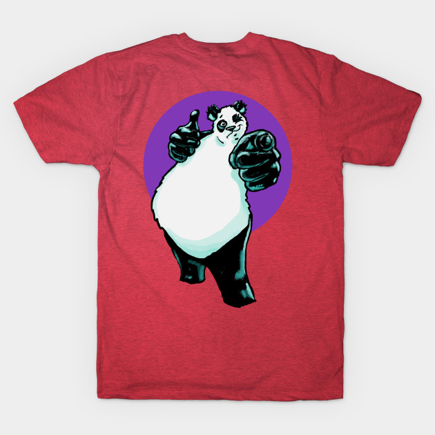 Buddy Panda with Purple Background - Pandas - T-Shirt sold by Kearney ...