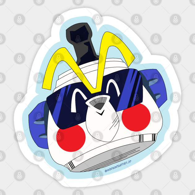 Takure Tondekeman - 90s Anime - Sticker | TeePublic