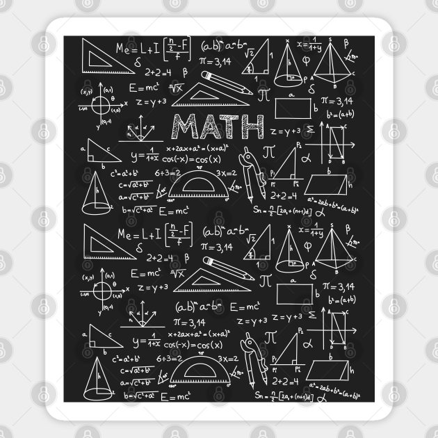i love math funny math nerd cool - Maths - Sticker | TeePublic
