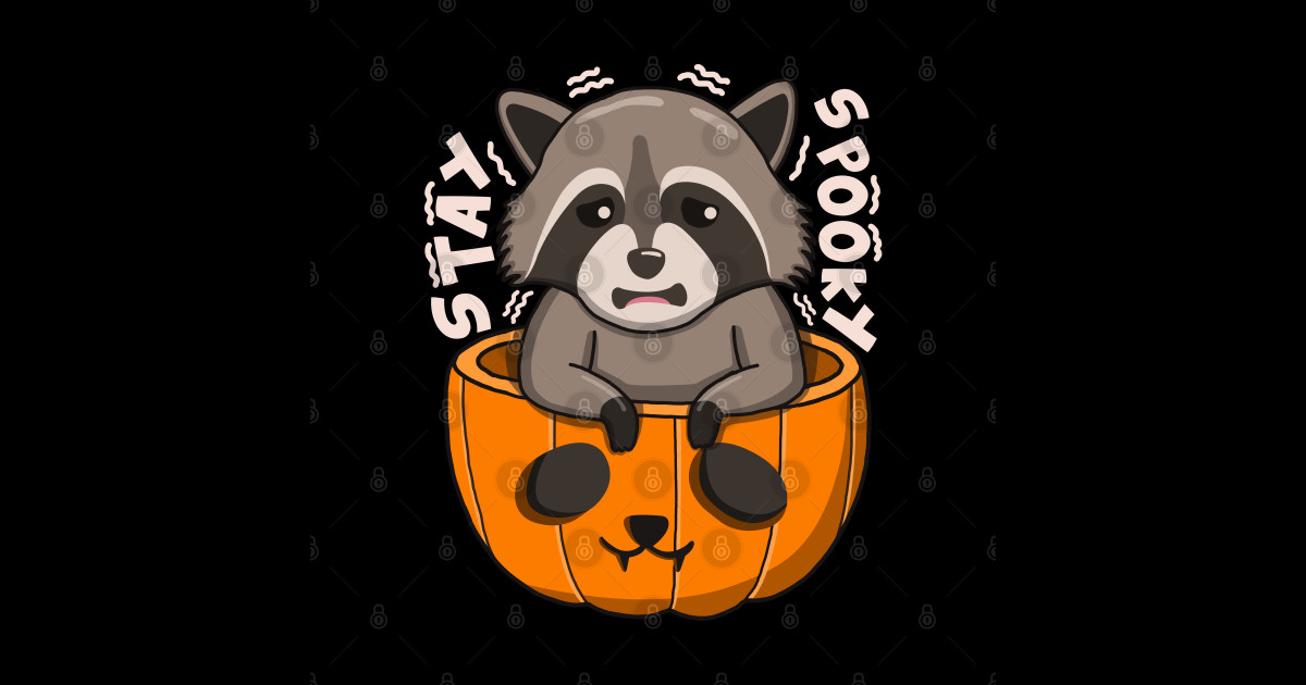 Stay Spooky Raccoon - Halloween - Sticker | TeePublic