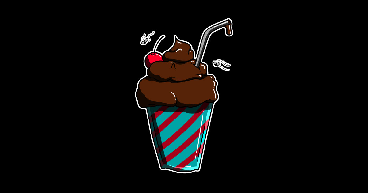 Forbidden poop shake - Shake - Sticker | TeePublic