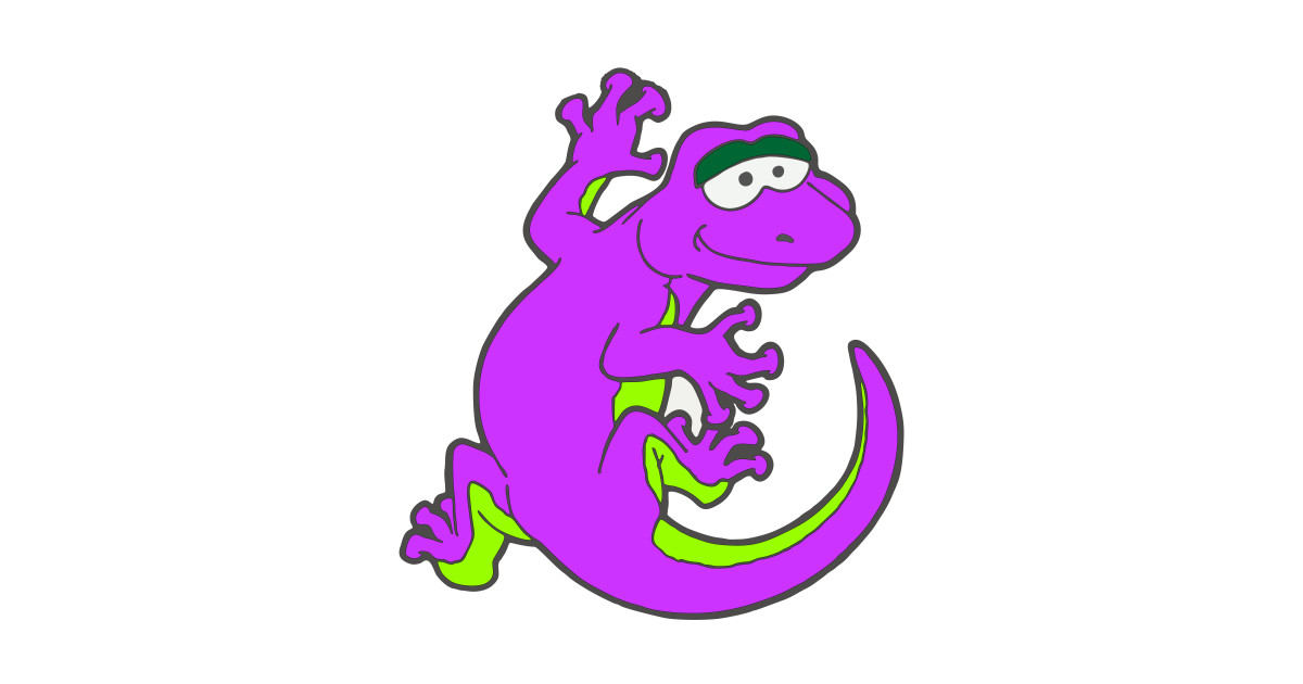 Smiley Gecko Children's Climbing Lizard Cartoon - Lizard - T-Shirt ...