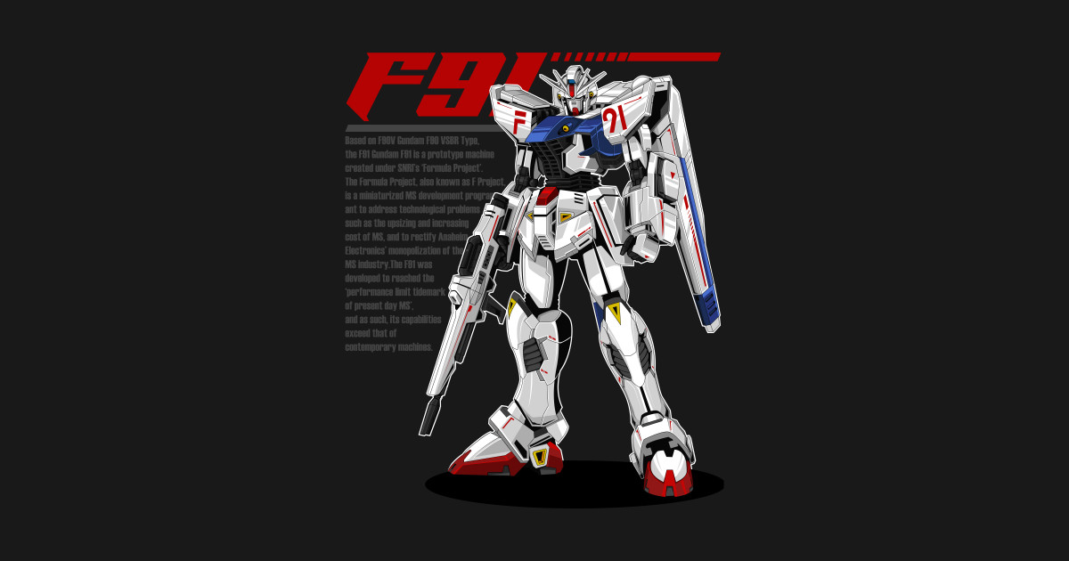 GUNDAM F91 - Gundam - T-Shirt | TeePublic