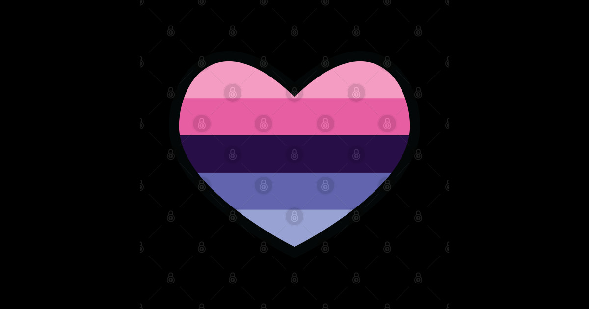 Omnisexual Flag Heart - Omnisexual Flag Heart - Sticker | TeePublic