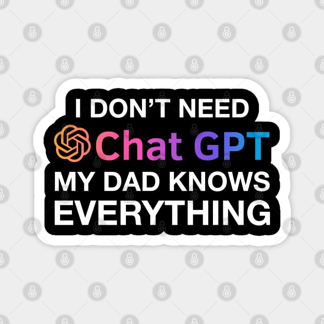 Dad Chat GPT Ai Fathers Day Design, Funny Computer Robotics System ...