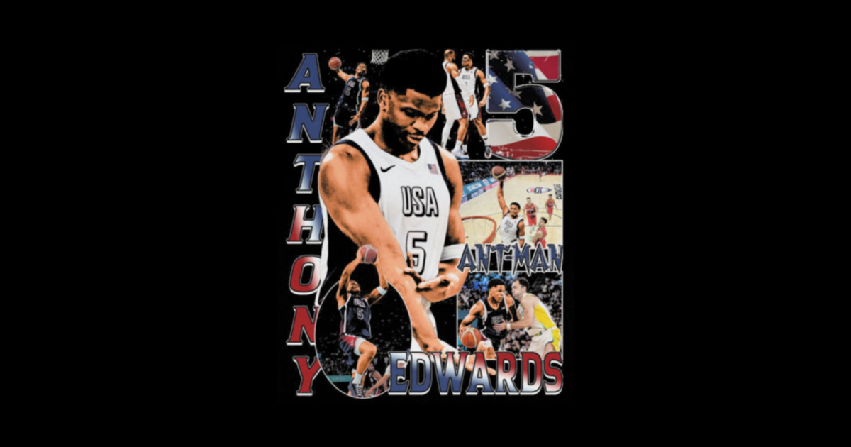Anthony Edwards USA Team - Anthony Edwards - Sticker | TeePublic