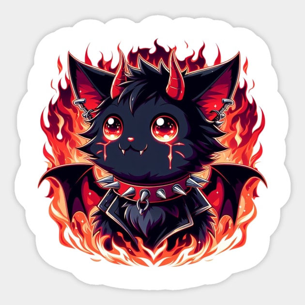 anime demon cat