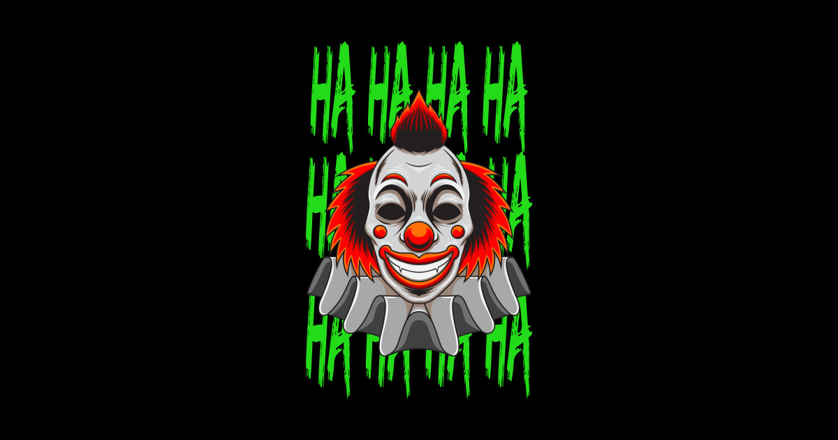 Halloween Clown 1.5 - Ha Ha Ha - Clown - Sticker | TeePublic