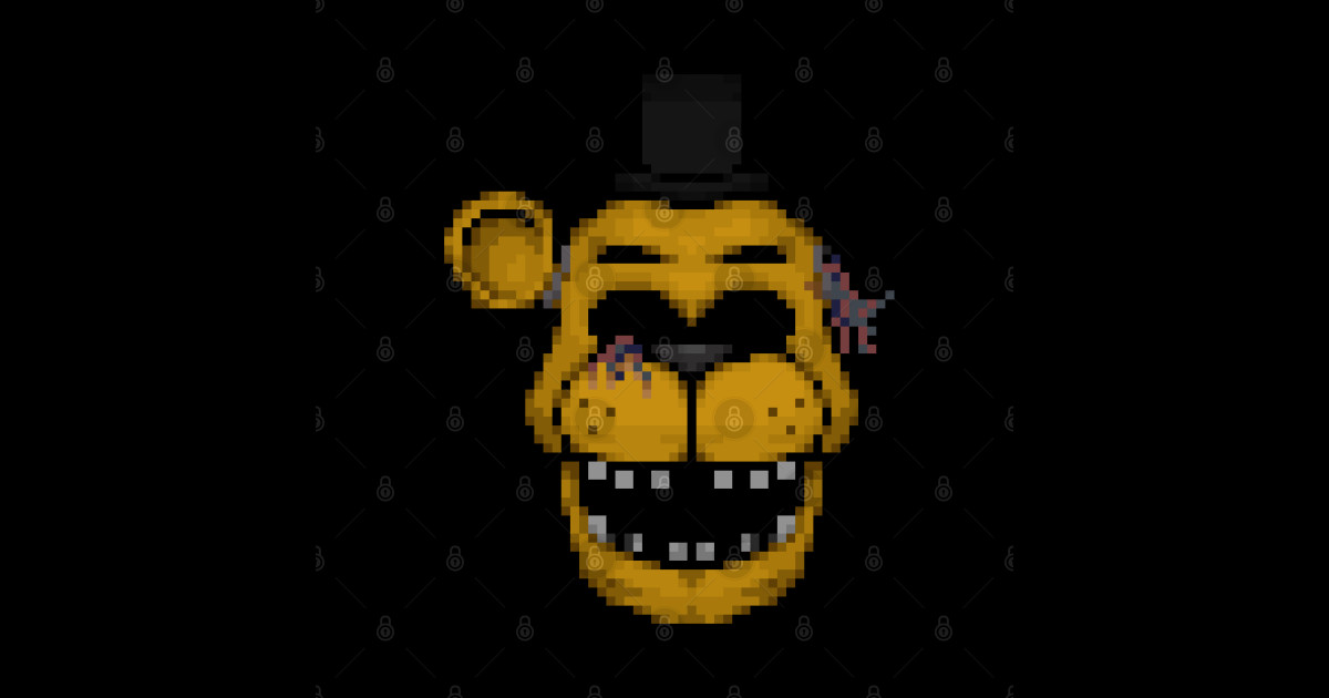 withered golden freddy - Five Nights At Freddys - Sticker | TeePublic