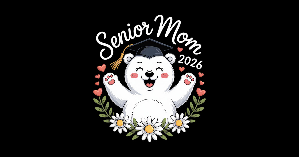 Senior Mom Class of 2026 Cute Bear Graduation - Senior Mom Class Of ...
