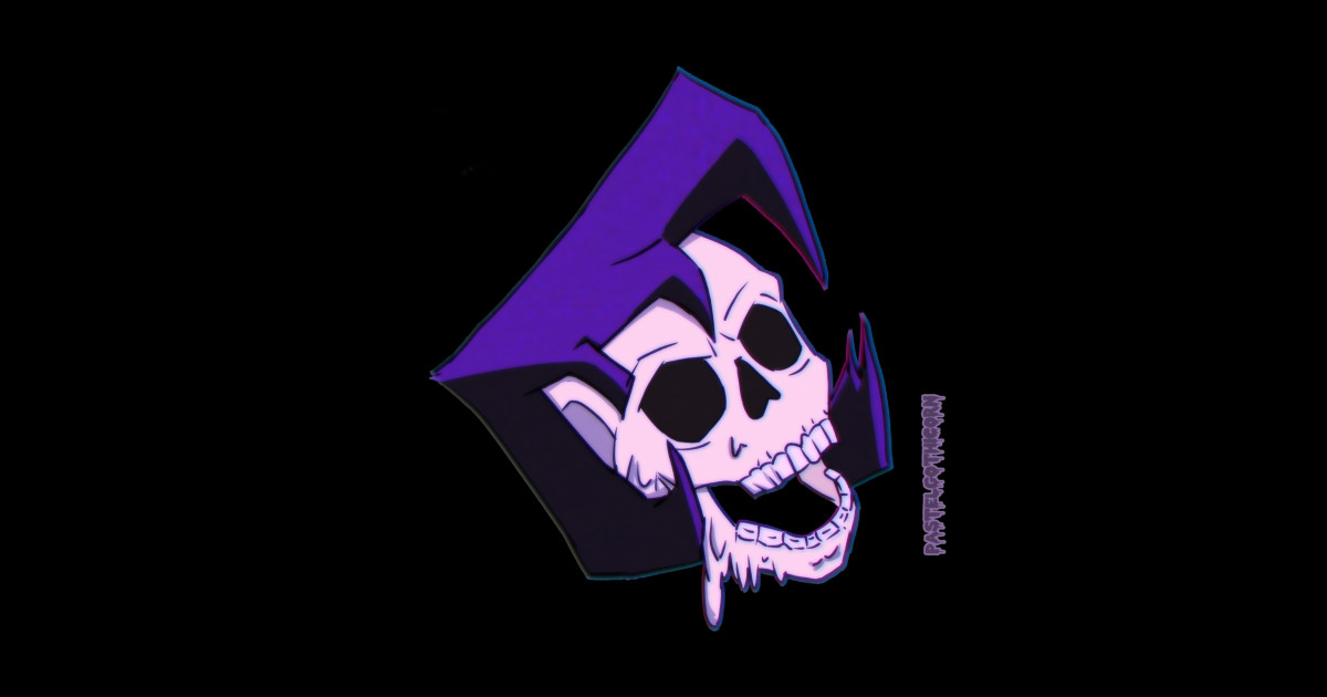 Skull Gaz design - Goth - Sticker | TeePublic