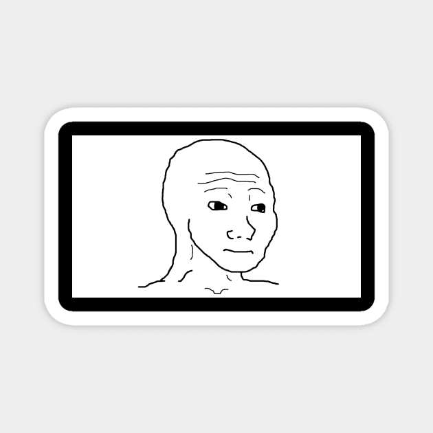 Wojak Meme - Wojak - Magnet | TeePublic