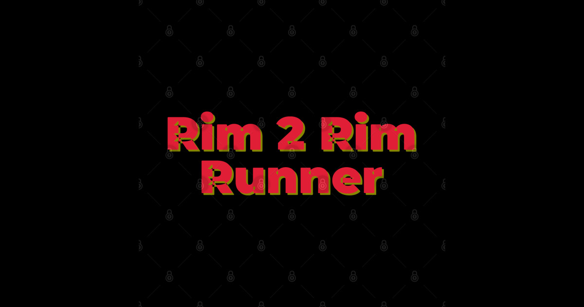 Rim 2 Rim Runner - Running - Sticker | TeePublic