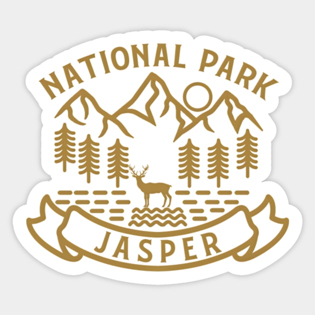 Jasper National Park - Jasper - Sticker | TeePublic