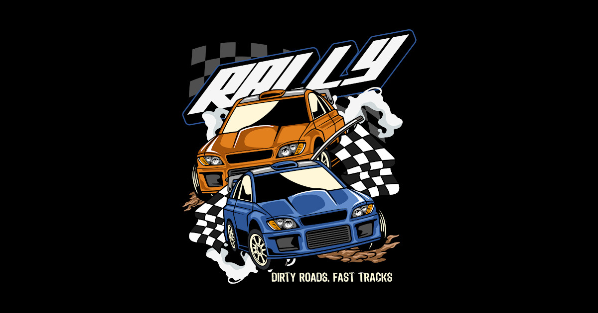 Rally Racing Car - Rally Racing - Sticker | TeePublic