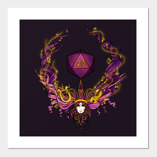 DnD bard symbol - purple - Dnd - Posters and Art Prints | TeePublic