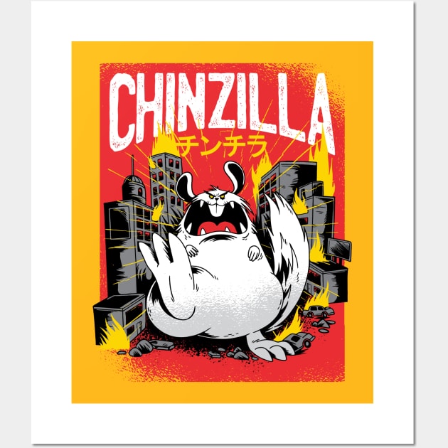 Chinzilla Monster - Monster - Posters and Art Prints | TeePublic