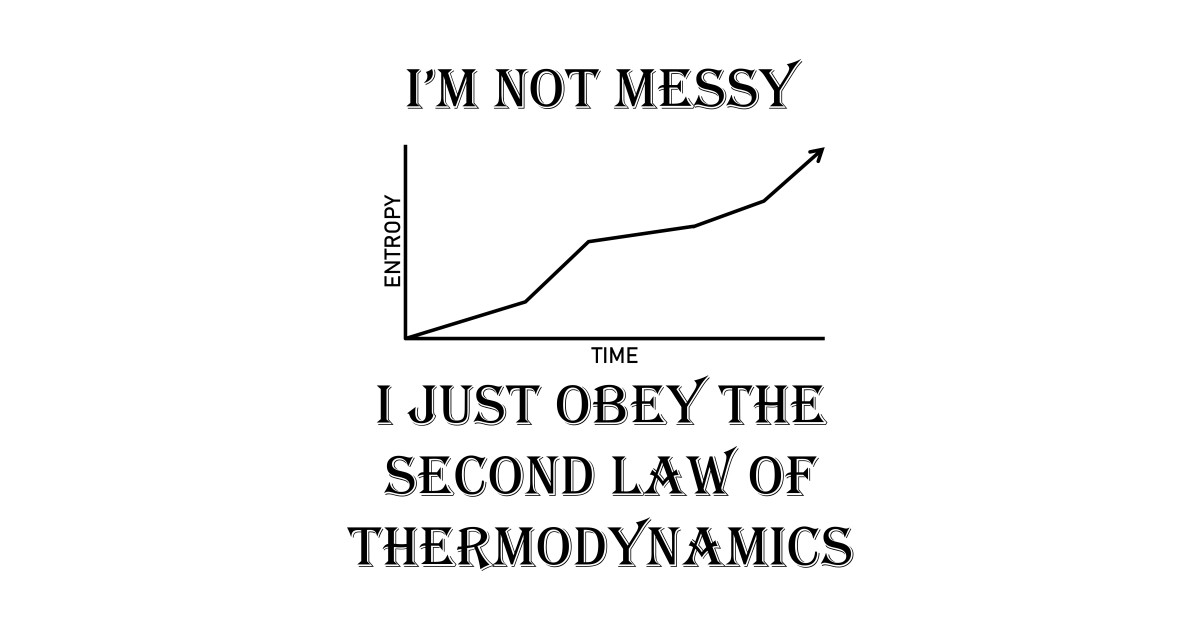 Messy Entropy Thermodynamics - Thermodynamics - Posters and Art Prints ...