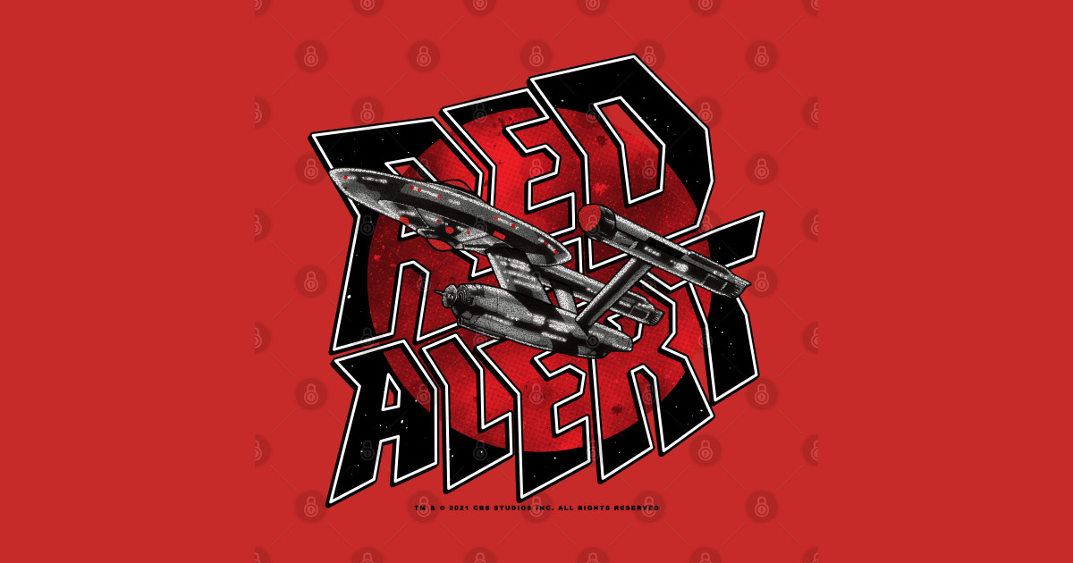 Red Alert - Star Trek - T-Shirt | TeePublic