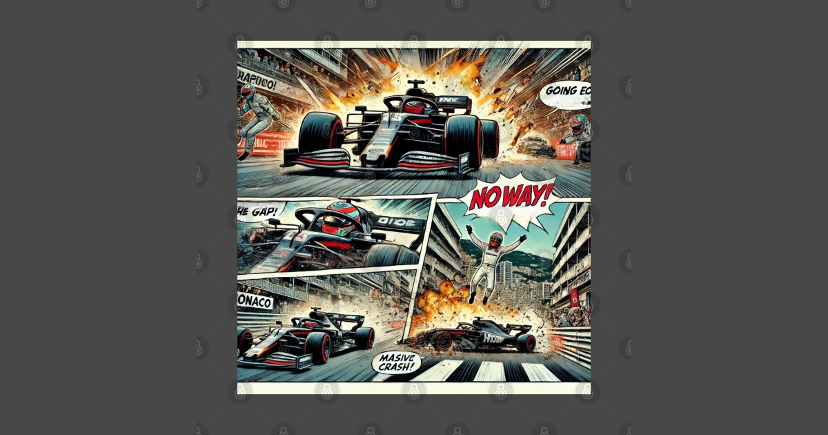 F1 Comic Design - F1 - T-Shirt | TeePublic