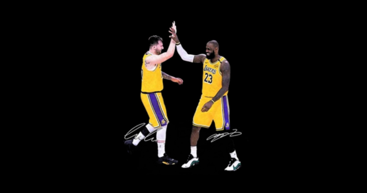 Lebron James & Luka Doncic Signature - Lebron James - Mug | TeePublic
