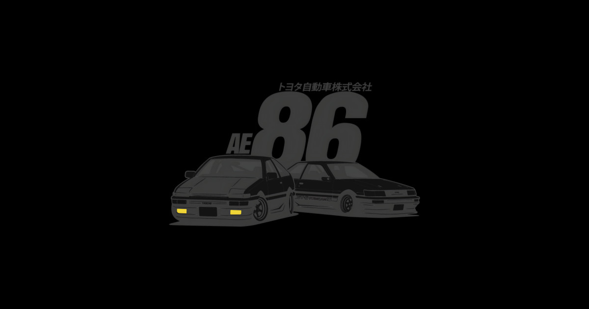 AE86 initial D - Fujiwara Tofu Shop - Ae86 - Sticker | TeePublic