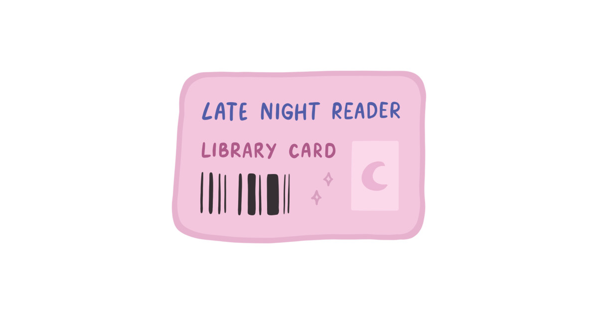 Late night reader library card - Kindle - T-Shirt | TeePublic