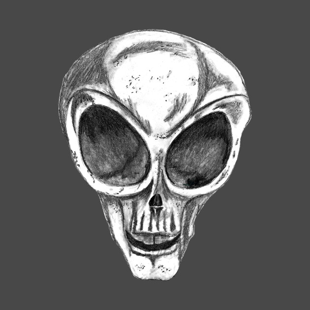 Alien Skull - Alien Skull - T-Shirt | TeePublic