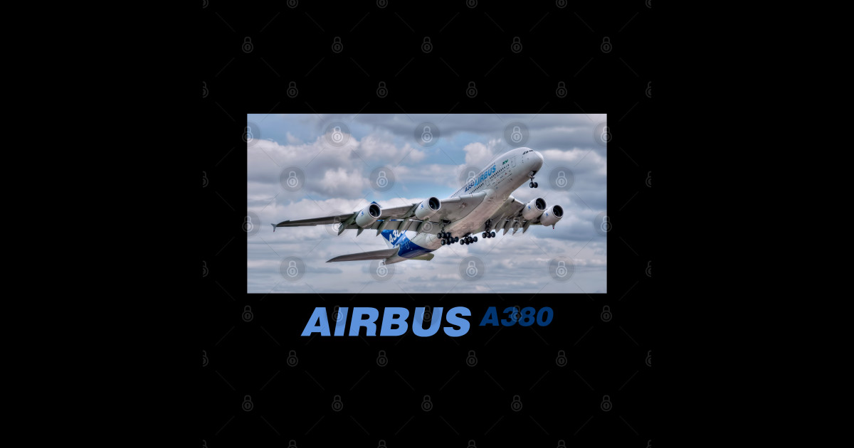 Airbus A380 - Take Off - Airbus A380 Airplane - Sticker | TeePublic