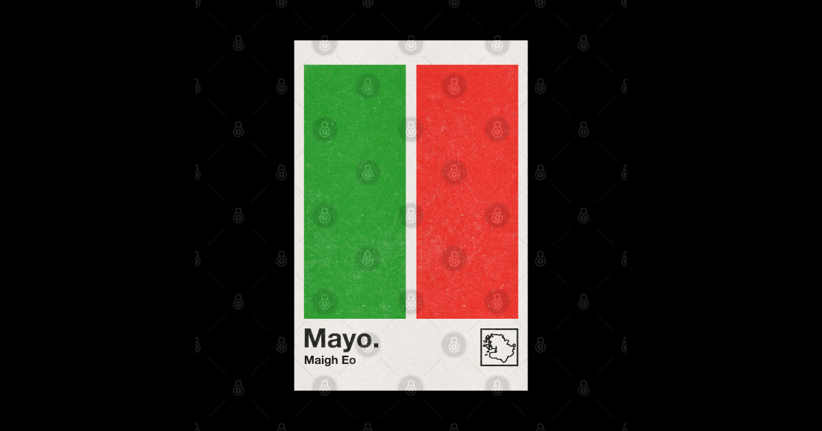County Mayo / Original Retro Style Minimalist Poster Design - County ...
