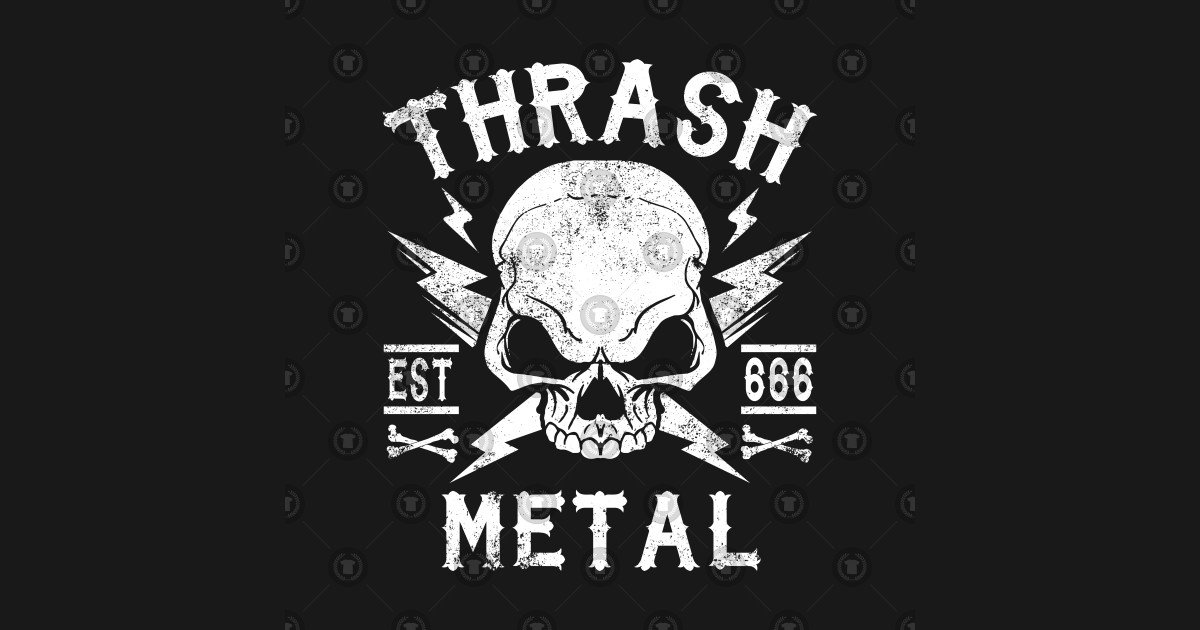 THRASH METAL - Thrash Metal - Sticker | TeePublic