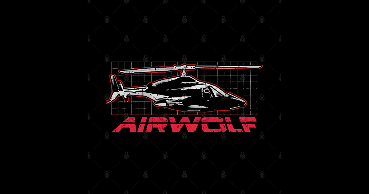Helicopter Airwolf - Airwolf - Sticker | TeePublic