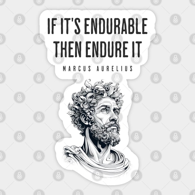 Marcus Aurelius Art Quote - Marcus Aurelius Quote - Sticker | TeePublic