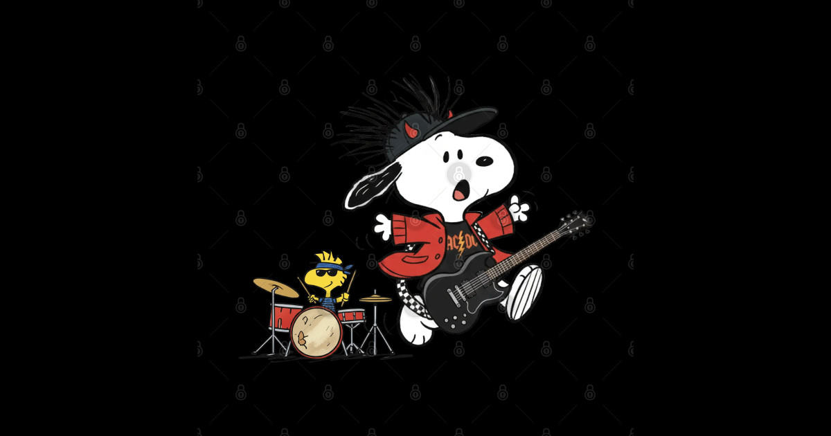Snoopy Band Snoopy Sticker Teepublic