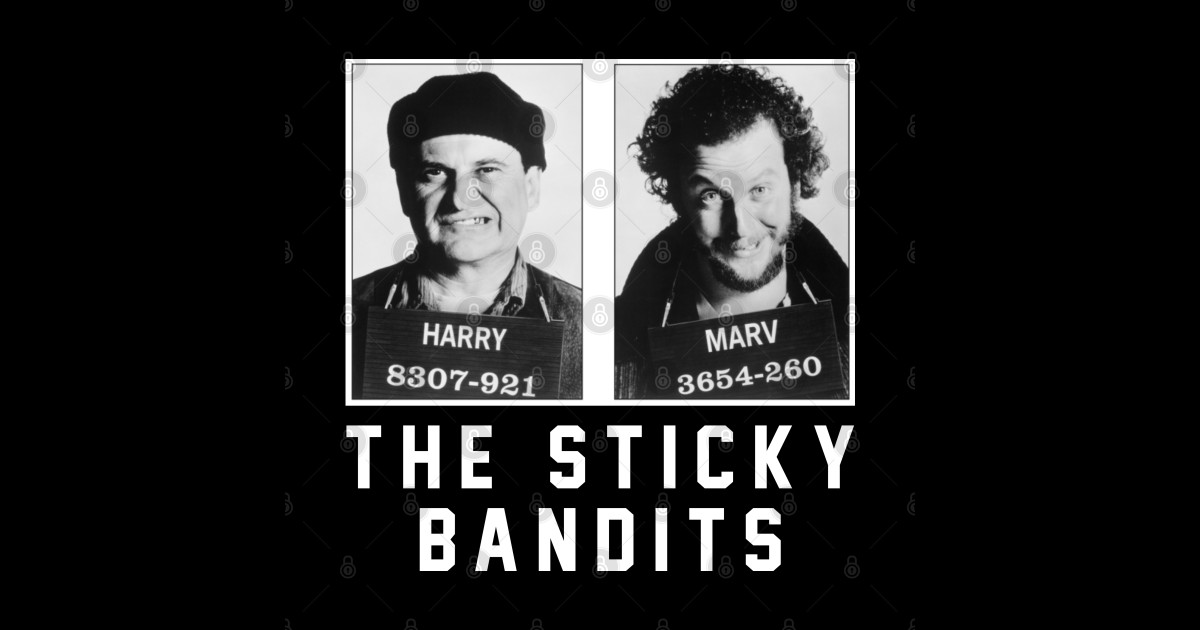 The Sticky Bandits - Home Alone - Sticker | TeePublic