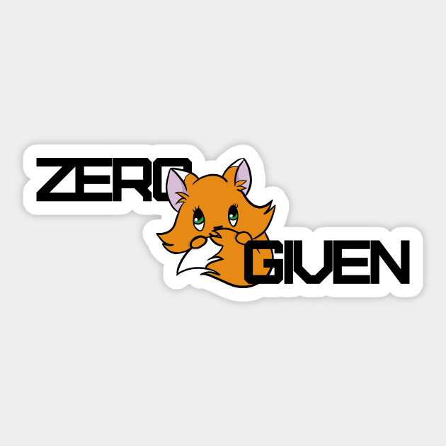 Zero Fox Given - Zerofox - Sticker | TeePublic