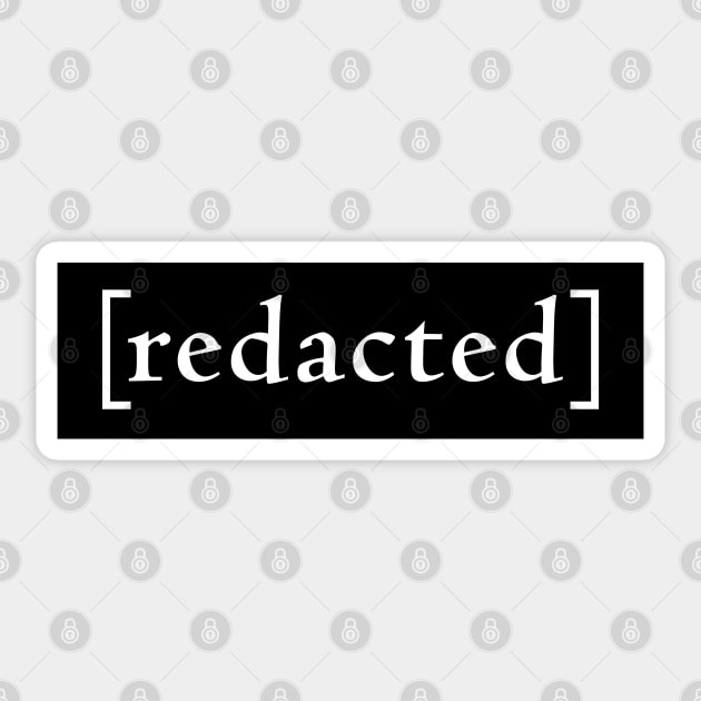 redacted - Thickett - Sticker | TeePublic