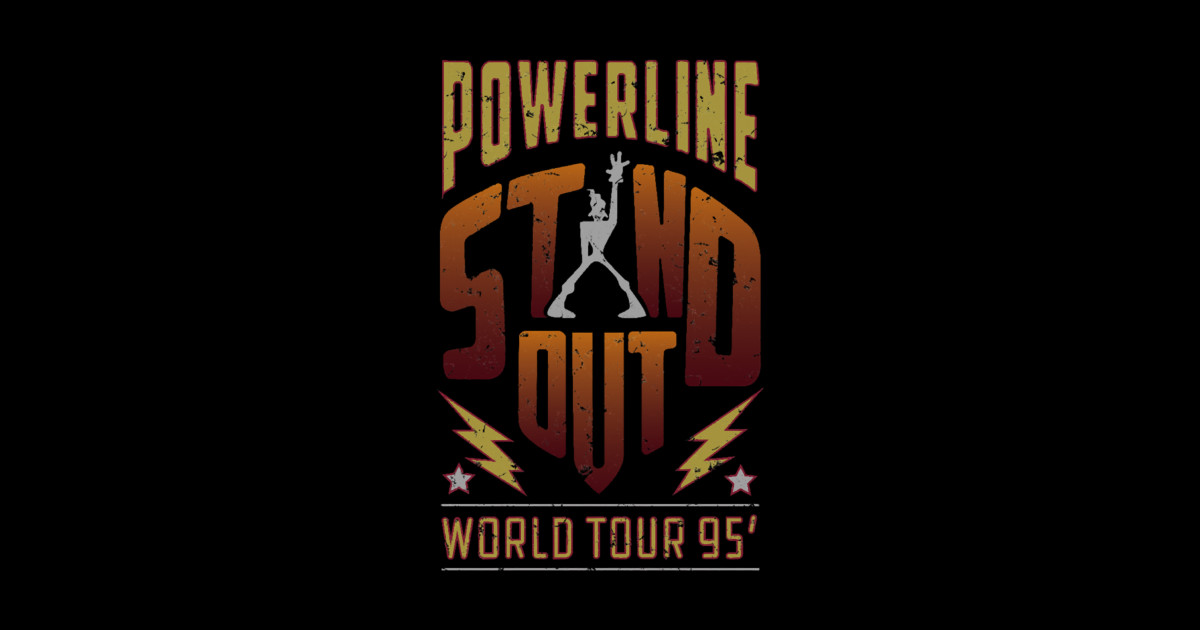 Powerline STAND OUT World Tour 95' retro vintage - Powerline - Posters ...