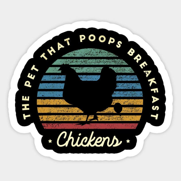 Chickens Poop Breakfast - Chickens Poop - Sticker | TeePublic