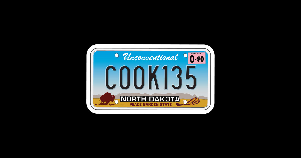 Cookies unco license plate - Unconventional Cookies - Sticker | TeePublic